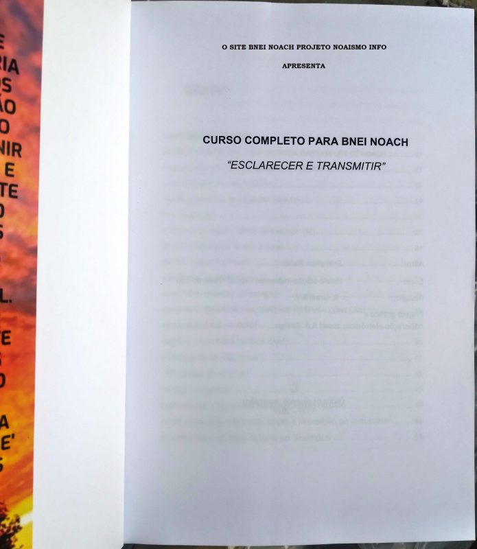O livro Curso Completo Para Bnei Noach do Rav Shimshon Bisker – Site ...